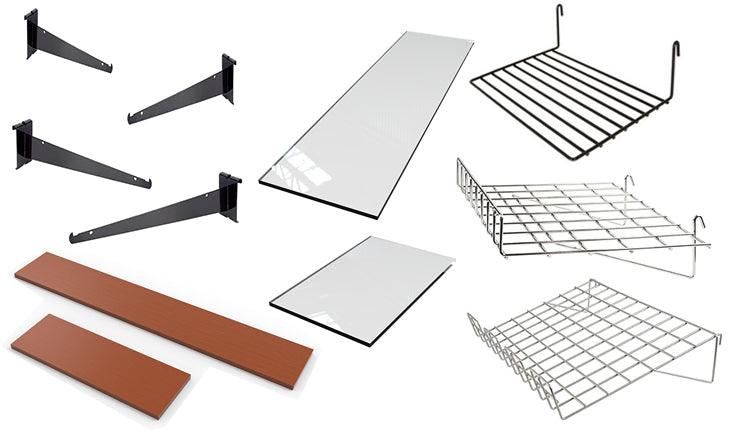 Gridwall - Shelves & Brackets | Fixtures & Displays | Tebo Store Fixtures