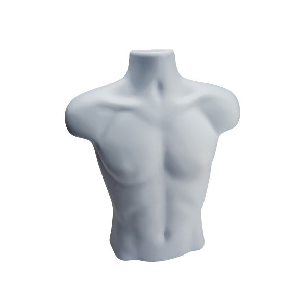 Men's Torso Form 3/4 White | Tebo Store Fixtures